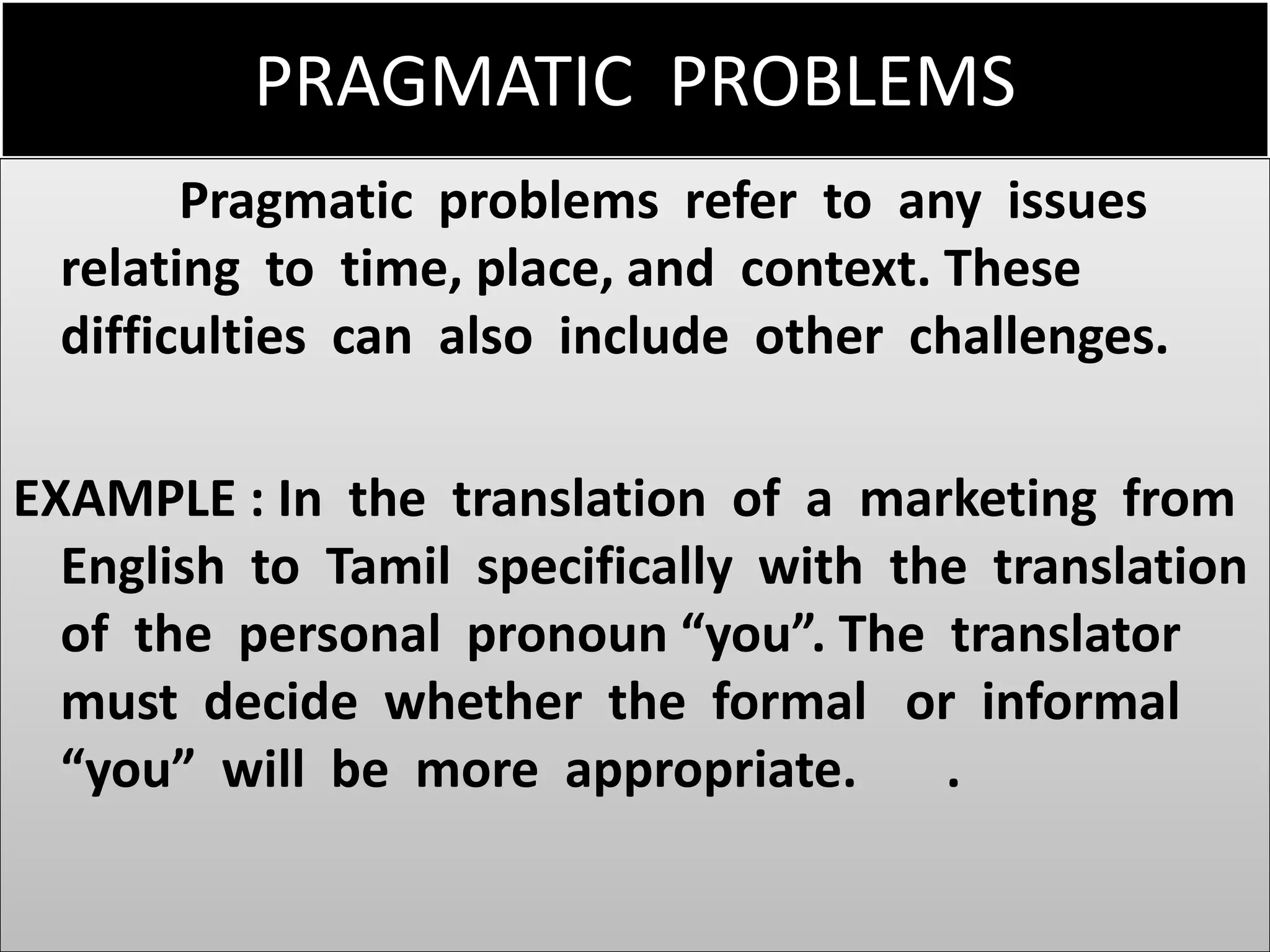 Problems of Translation | PPTX