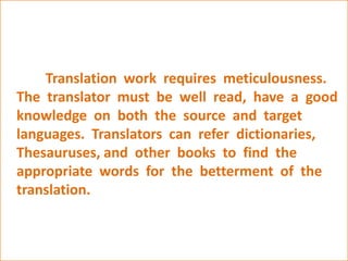 Problems of Translation | PPTX