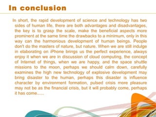 Problems of Well-being -Technological development brings drawbacks | PPT