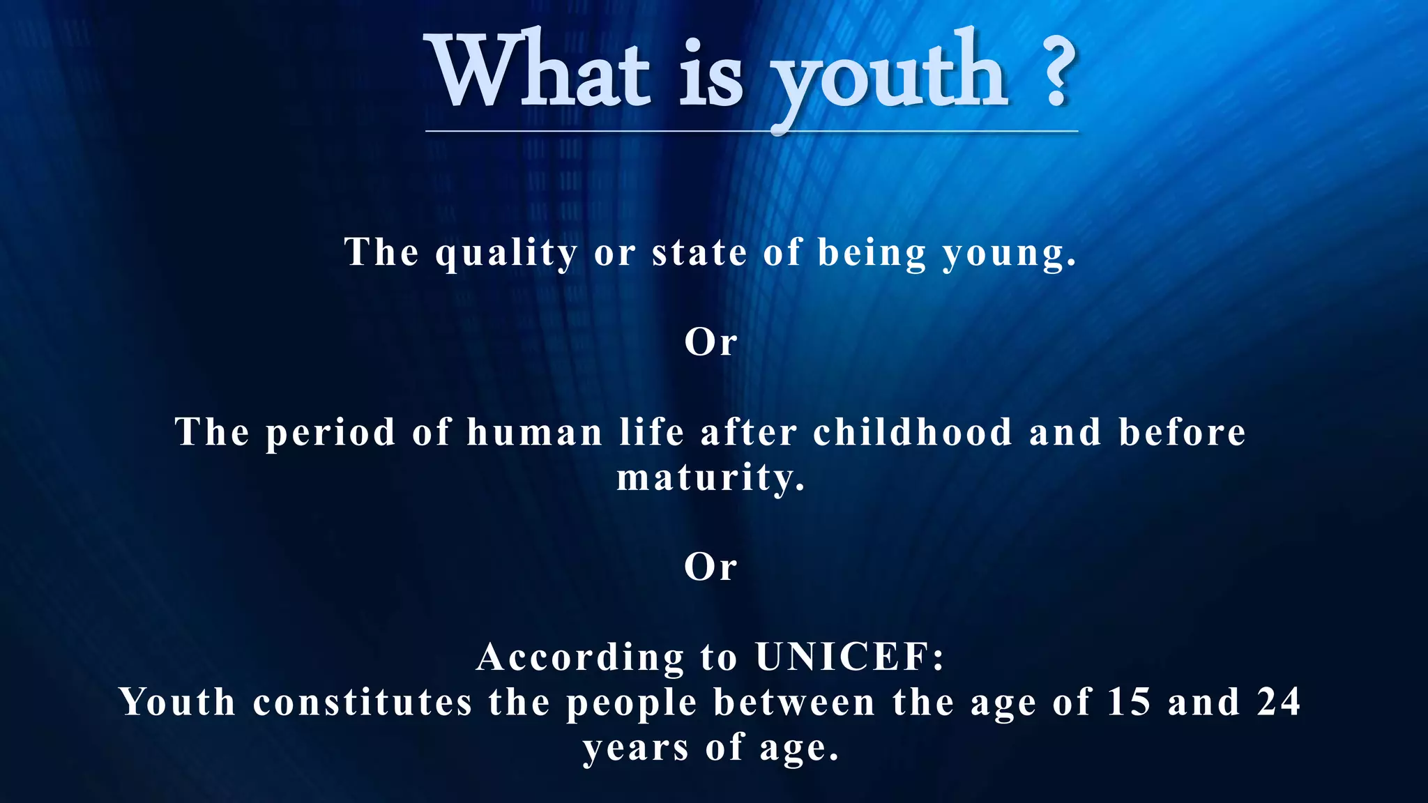 Problems of youth and their solutions | PPTX