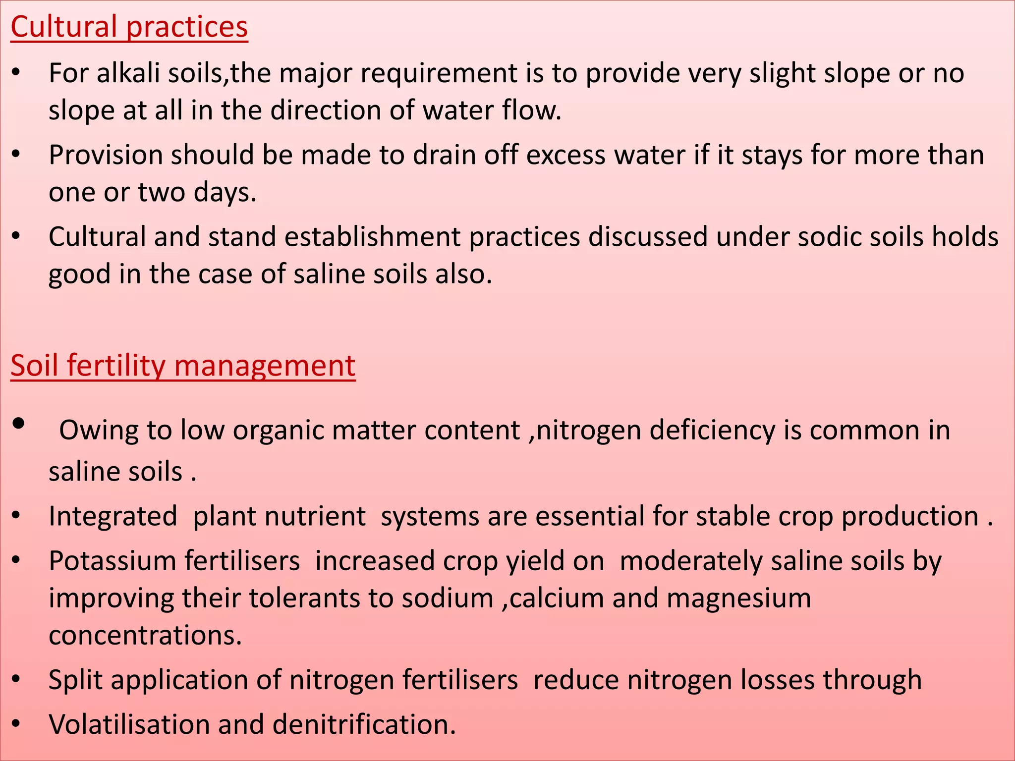 Problem soil management | PPTX
