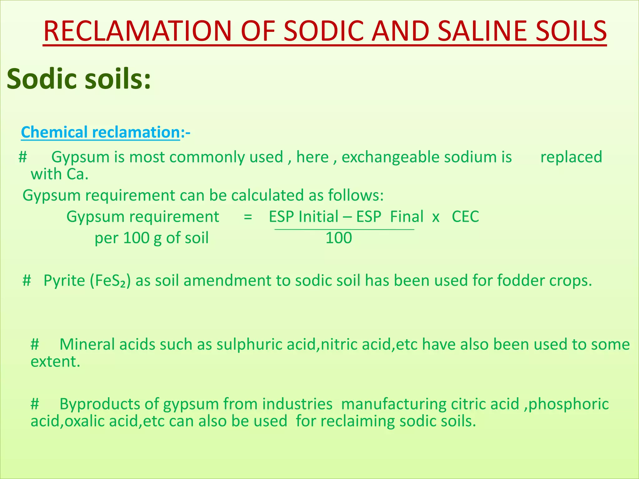 Problem soil management | PPTX