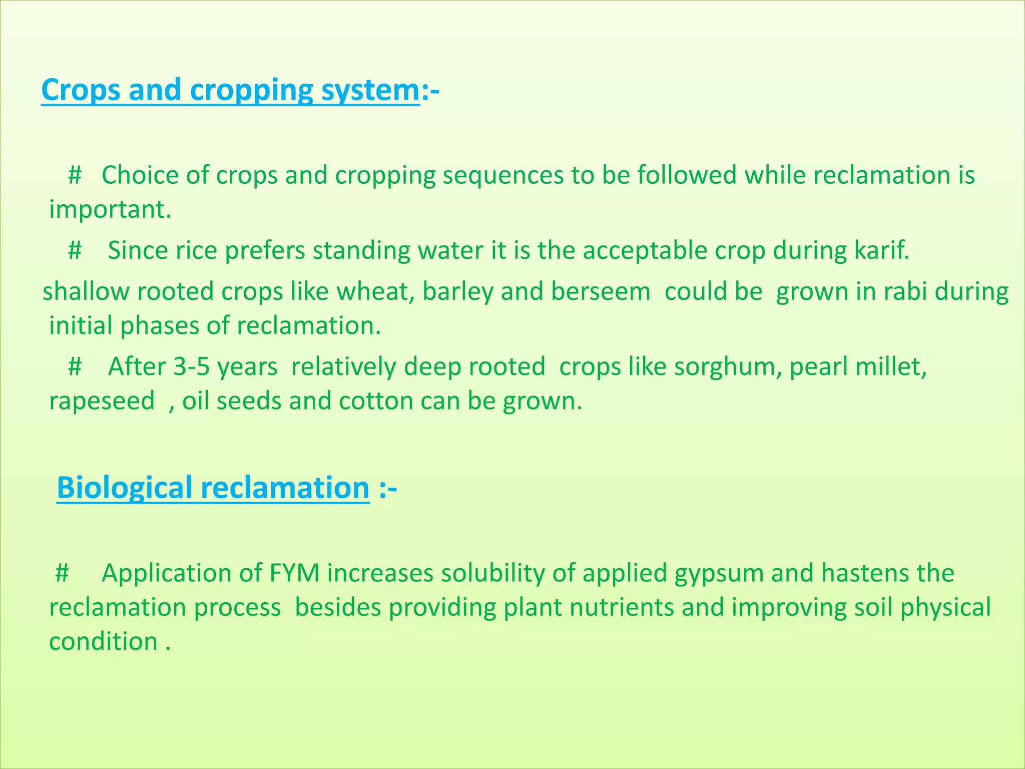Problem soil management | PPTX