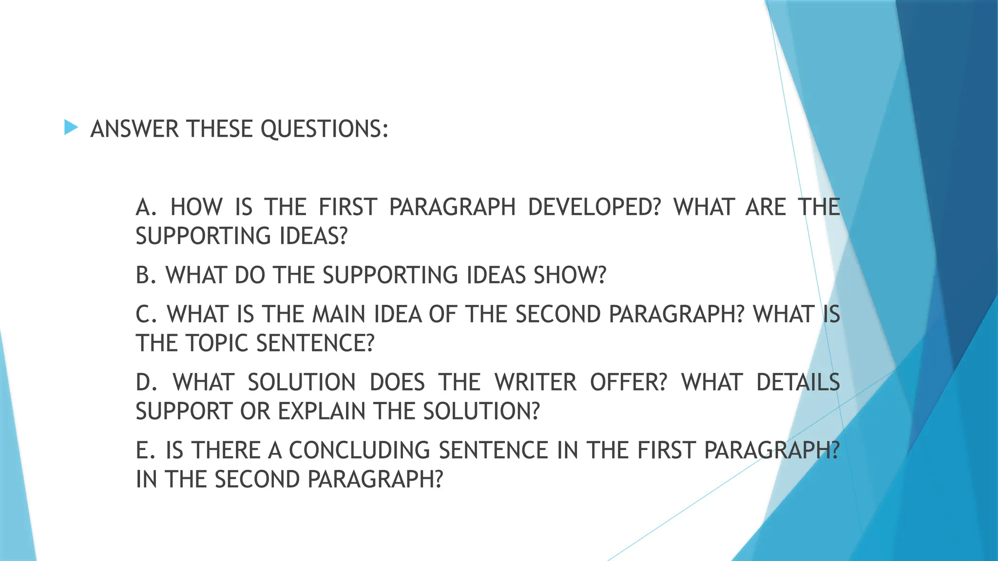 PROBLEM SOLUTION PARAGRAPAH ENGLISH LEVE | PPT