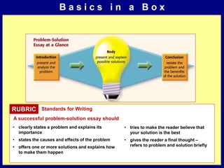 Problem Solution Essay | PPTX
