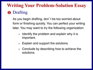 Problem Solution Essay | PPTX