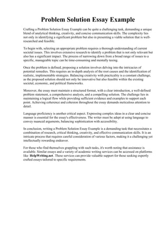 Problem Solution Essay Example.pdf
