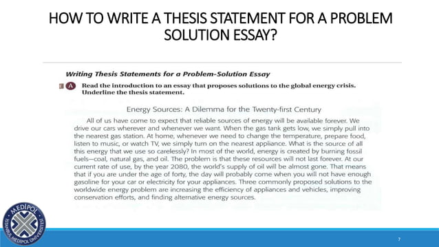 Problem Solution Essay PPT-1.pptx | Homework and Study | Education