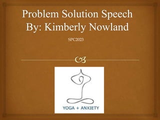 Problem solution speech | PPTX