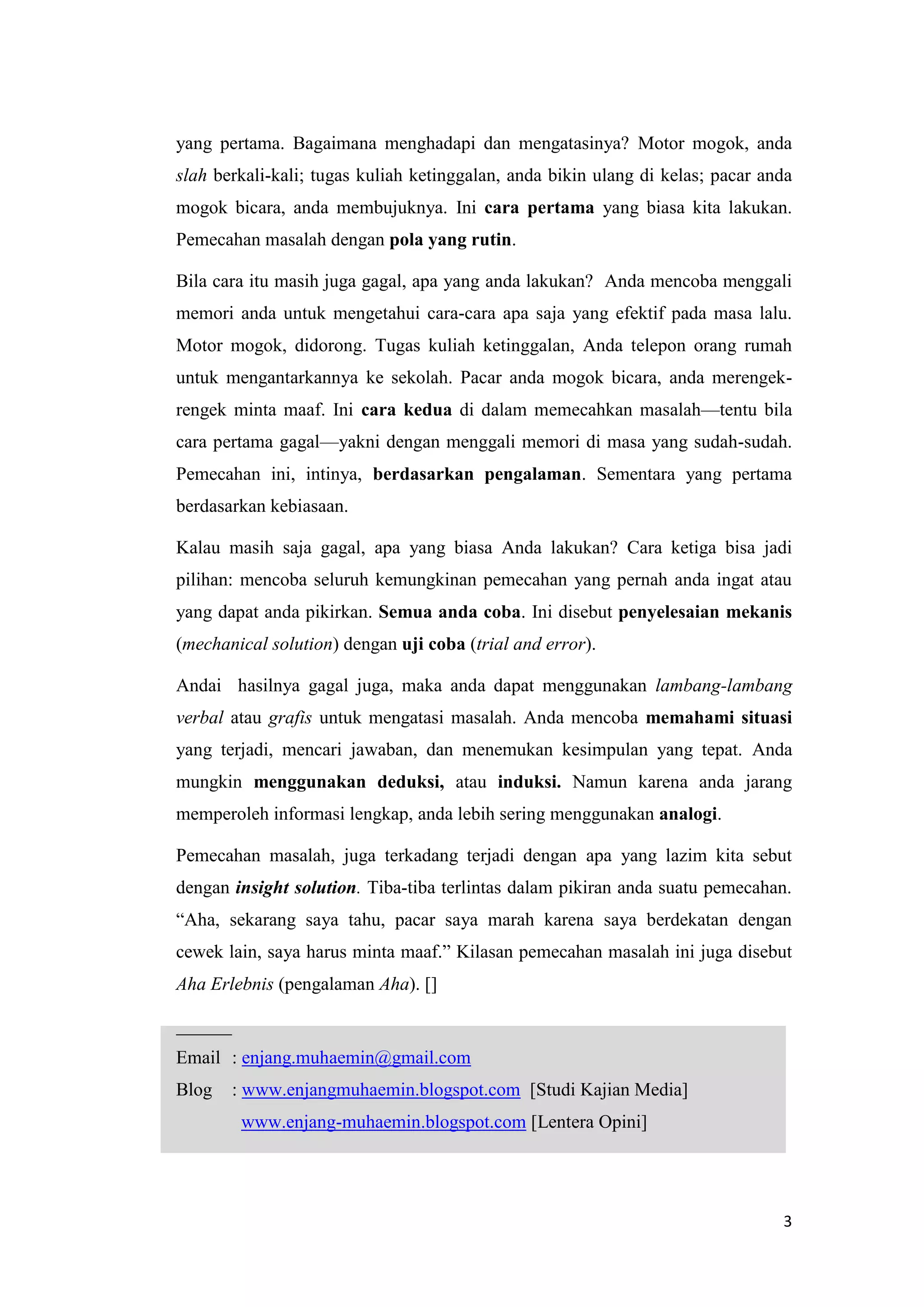 Problem Solving | DOCX