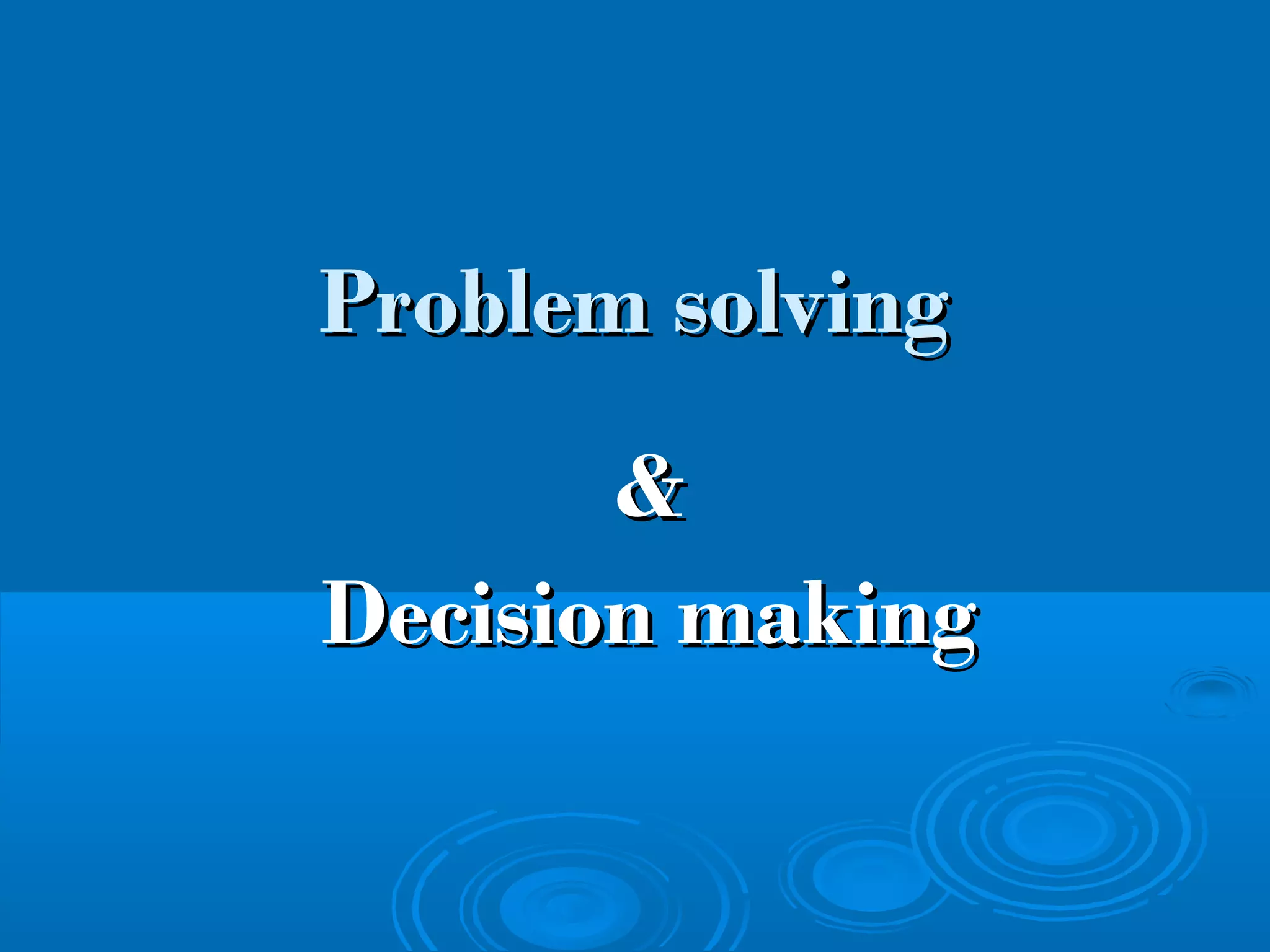 Problem solving | PPT