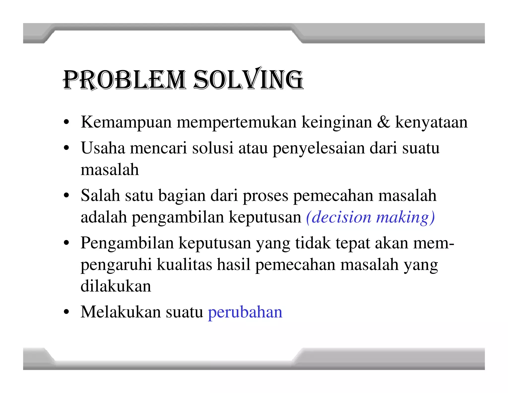 Problem Solving | PDF