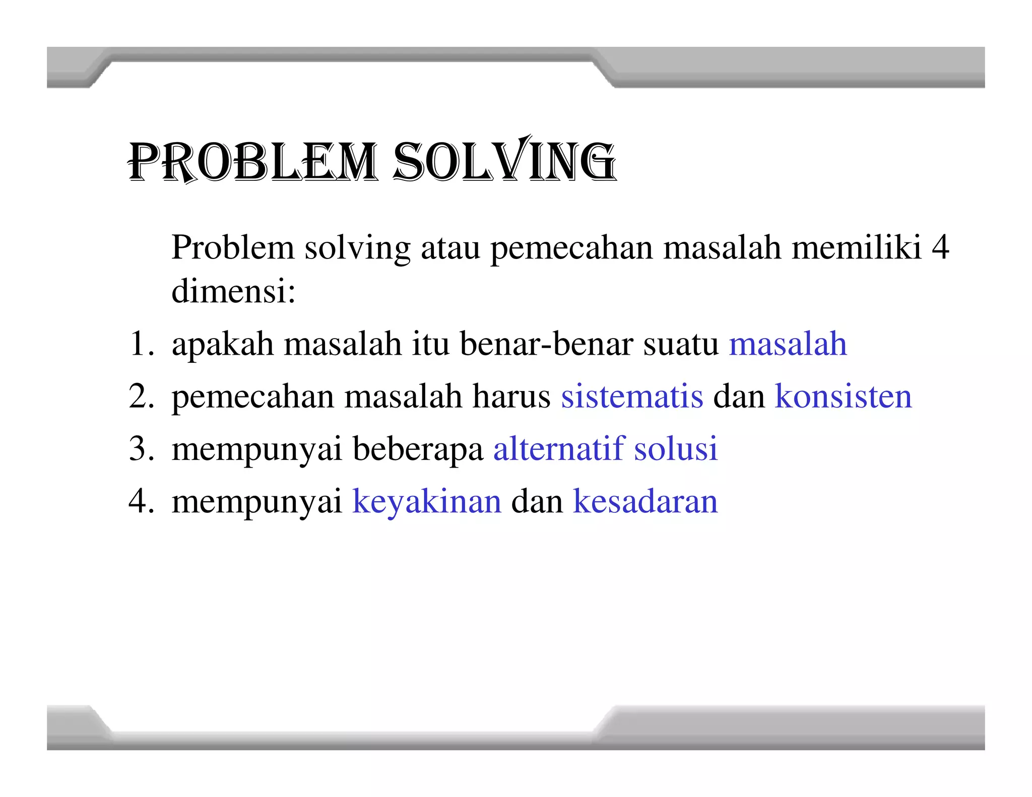 Problem Solving | PDF