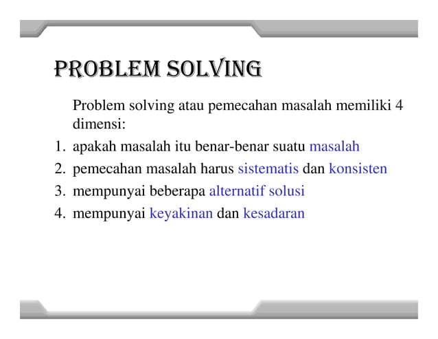 Problem Solving | PDF