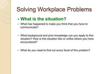 Problem Solving - 1 | PPTX | Careers