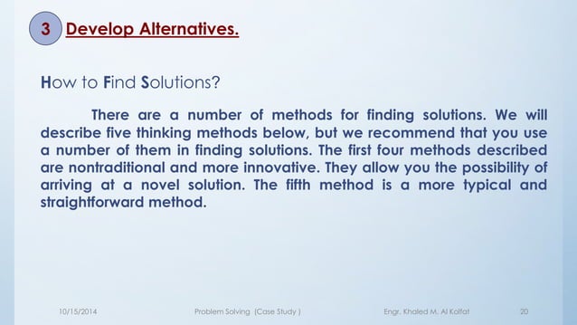 Problem solving case study | PDF