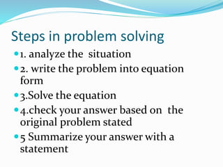Problem solving | PPTX