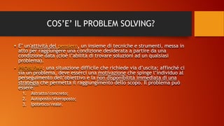 Problem solving - Applicare il pensiero creativo alla risoluzione di un ...