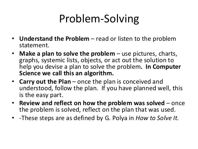 Problem solving