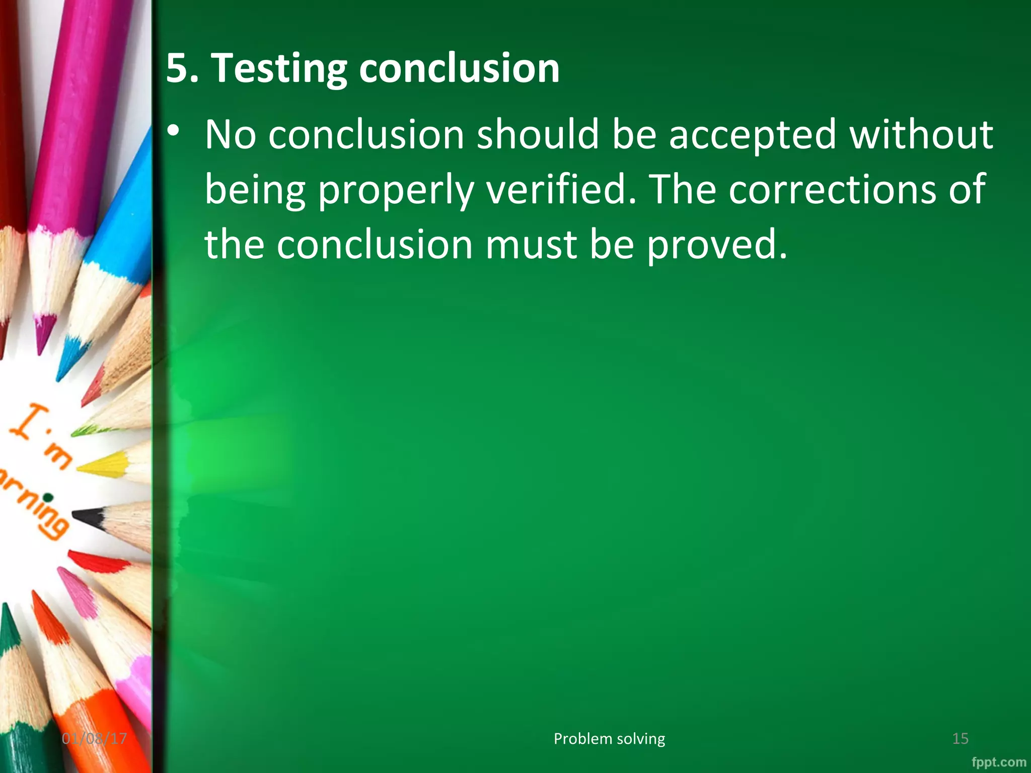 Problem solving method | PPT