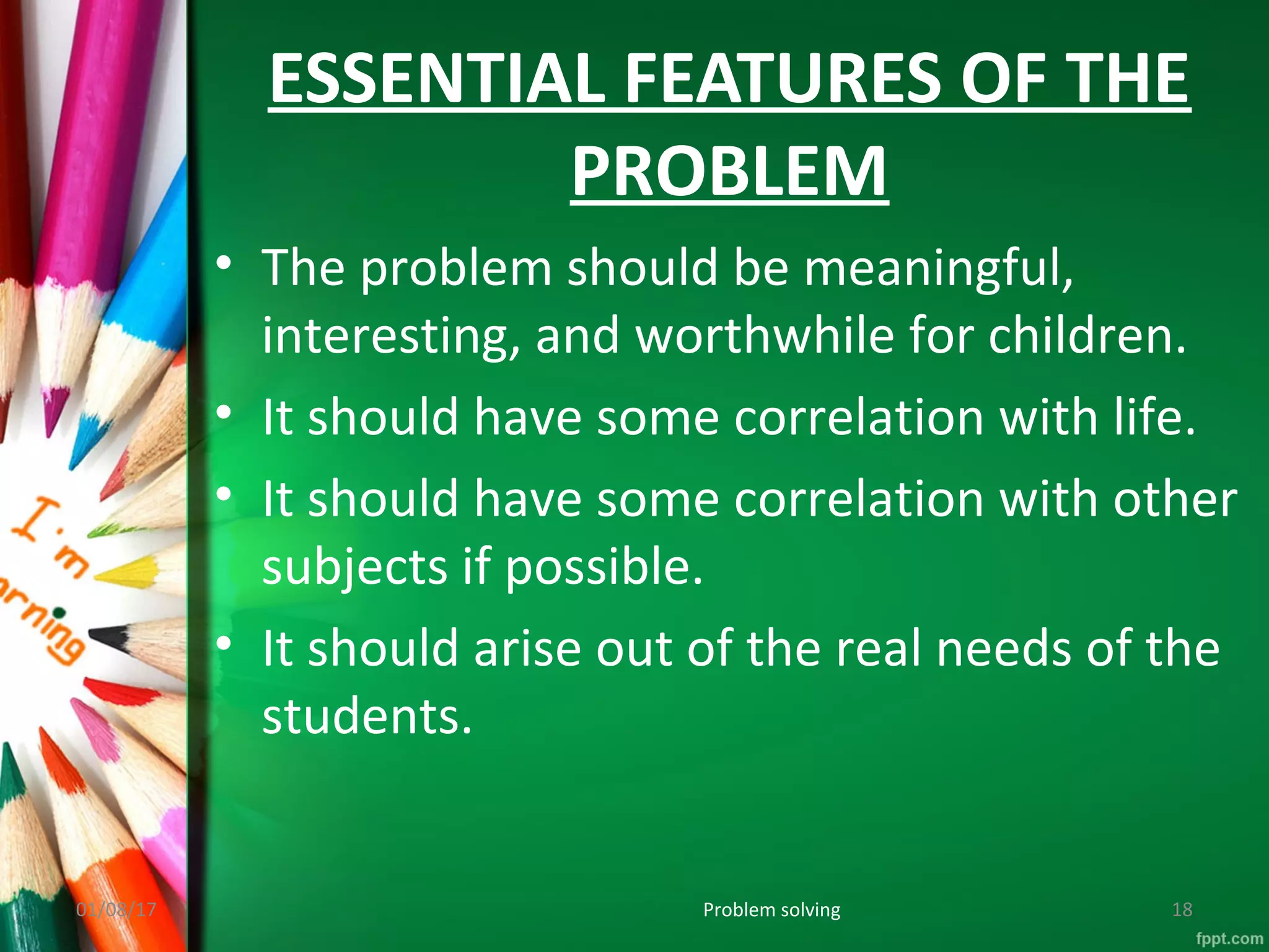 Problem solving method | PPT