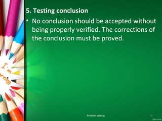 Problem solving method | PPT