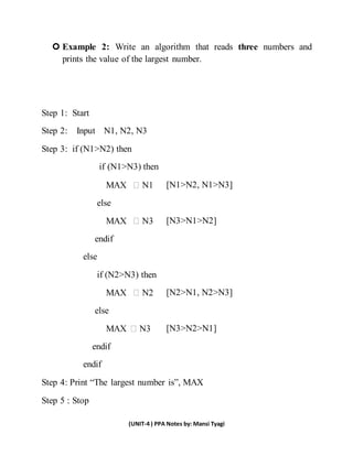 Problem solving UNIT - 4 [C PROGRAMMING] (BCA I SEM) | DOCX