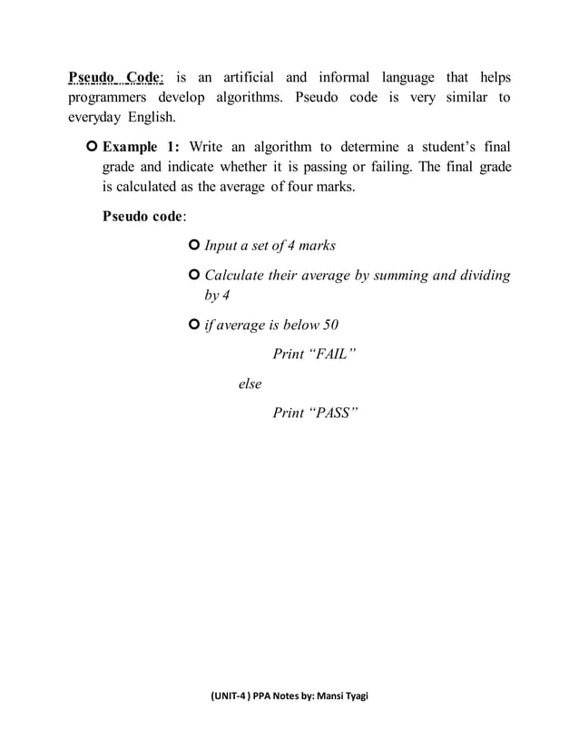 Problem Solving Unit 4 C Programming Bca I Sem Docx Computing Technology And Computing