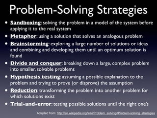 Problem Solving Techniques For Evolutionary Design | PPT