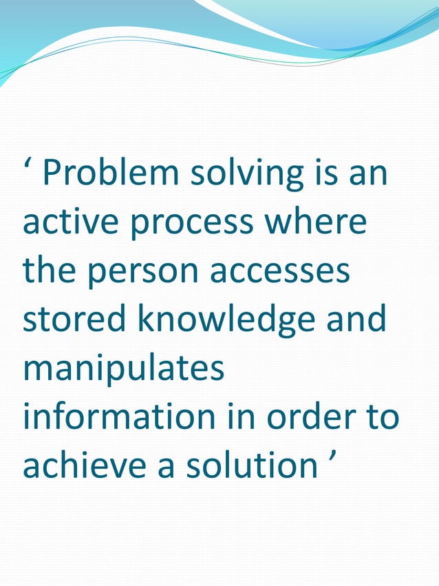 Problem solving | PDF
