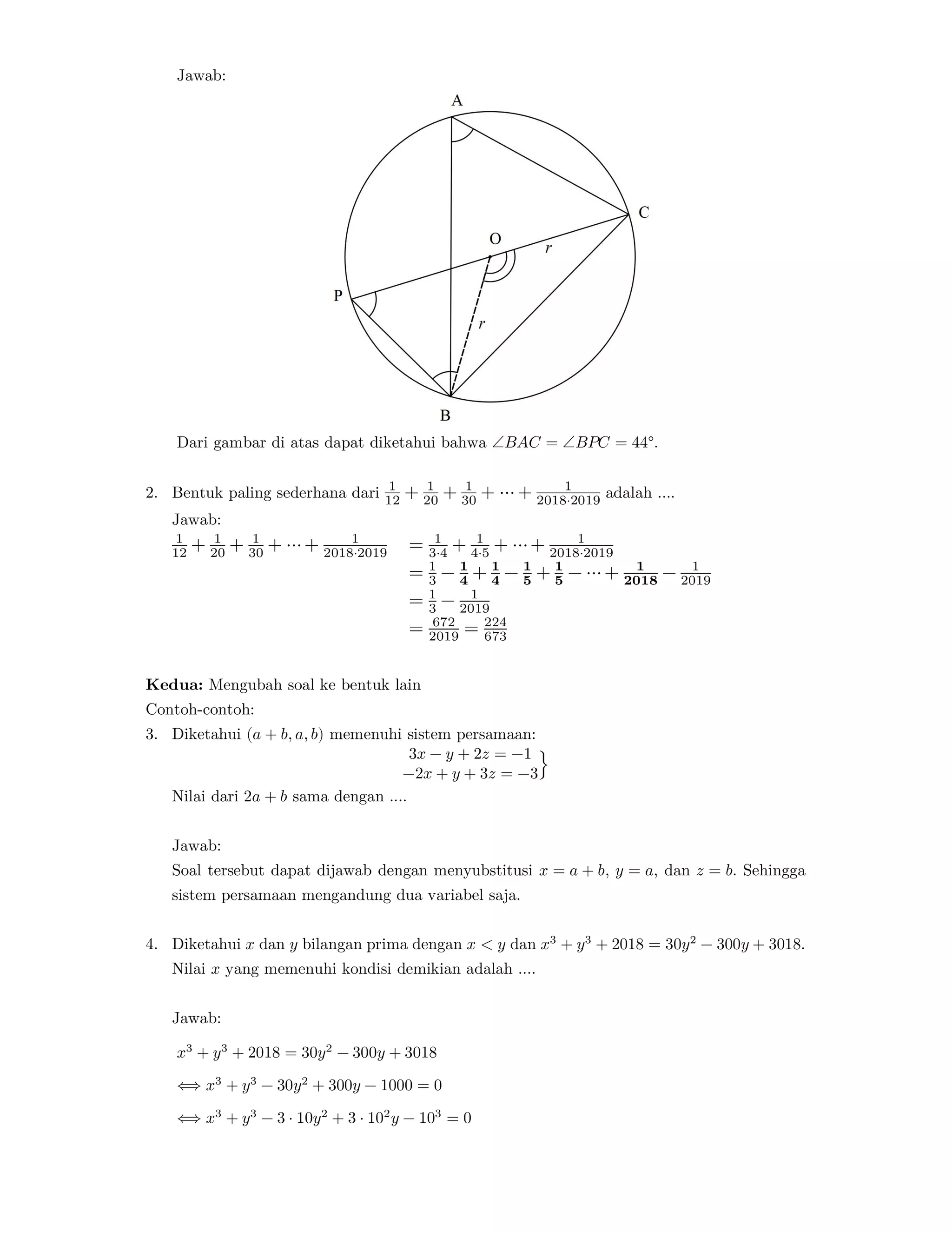 Modul Pemecahan Masalah Matematika | PDF