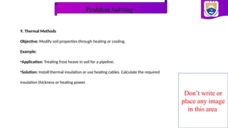 Ground improvement techniques Applications | PPTX