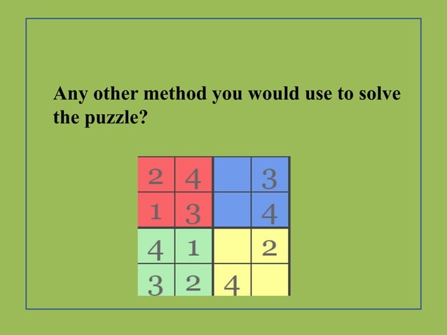 Problem solving | PPTX | Games and Puzzles | Hobbies & Interests