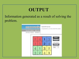 Problem solving | PPTX | Games and Puzzles | Hobbies & Interests