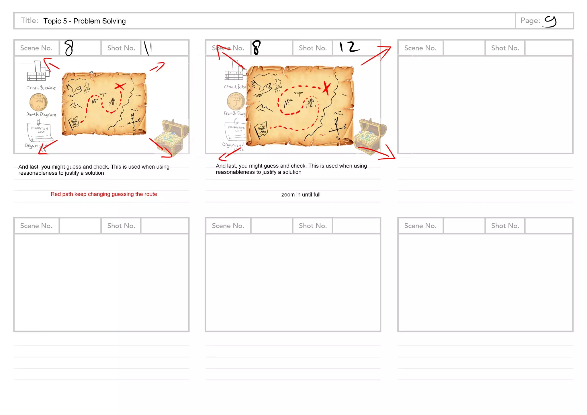 Problem solving - Math animation storyboard | PPT