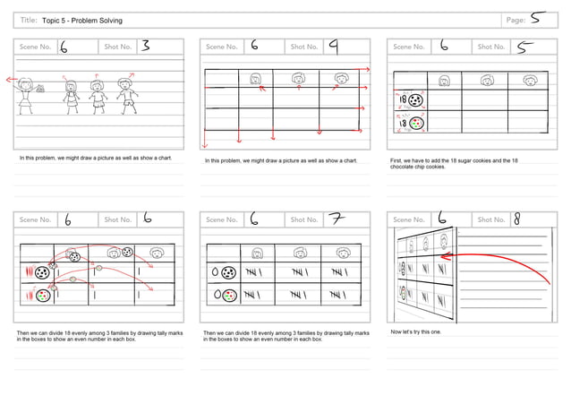 Problem solving - Math animation storyboard | PPT