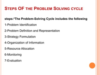 Problem solving | PPTX
