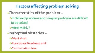 Problem Solving | PPTX