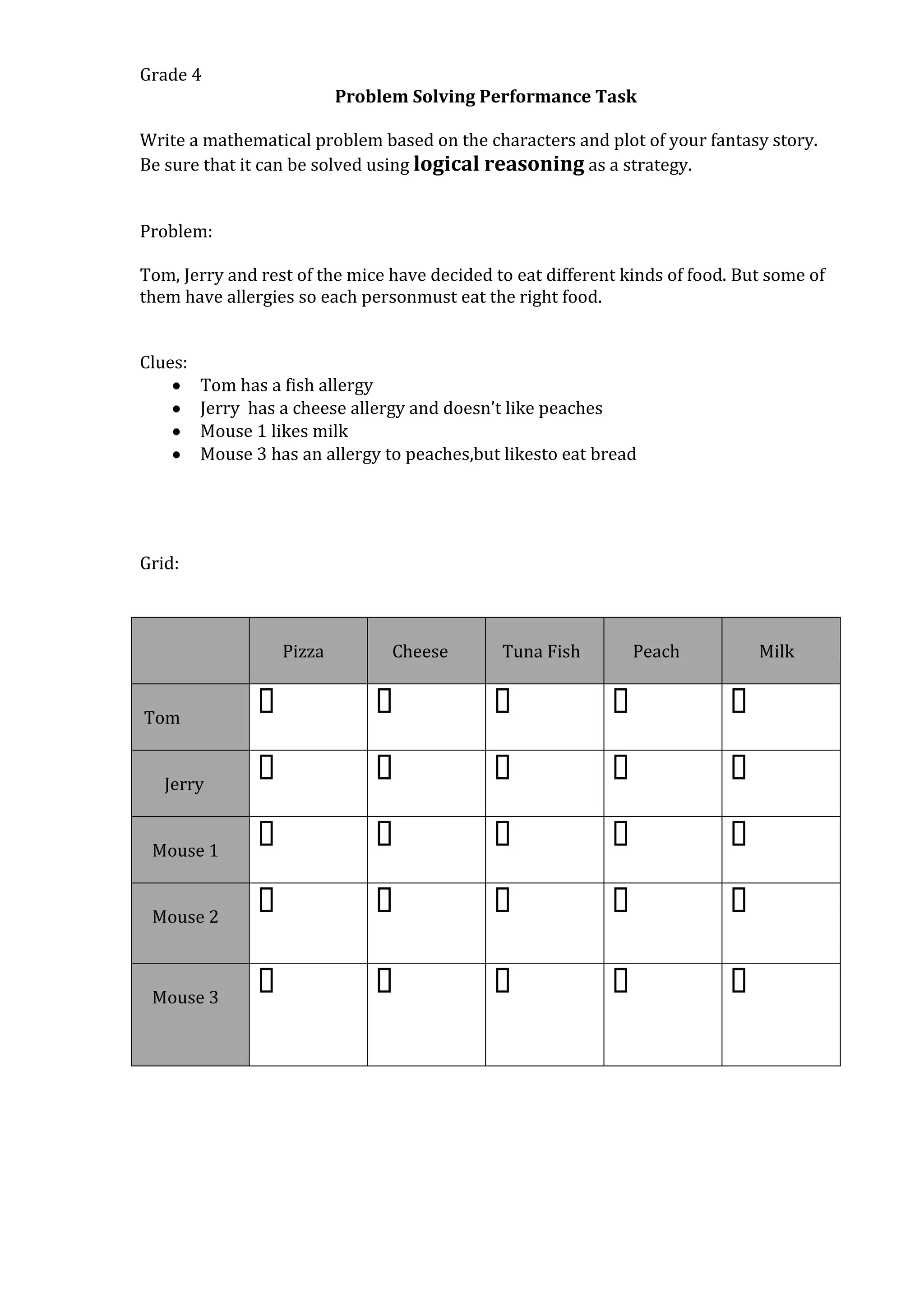 Problem solving 5x5 grid | PDF
