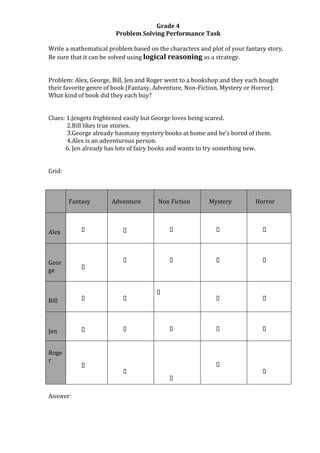Problem solving 5x5 grid | PDF