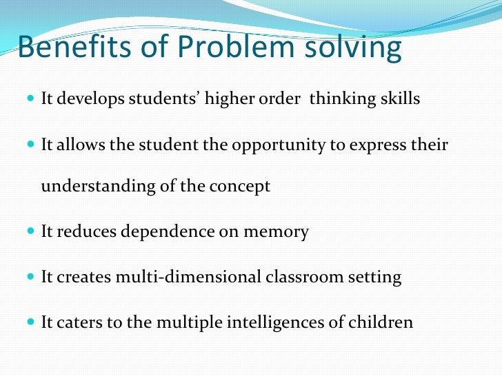 Problem solving secondary