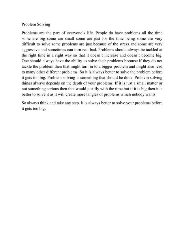 Problem solving1 | PDF
