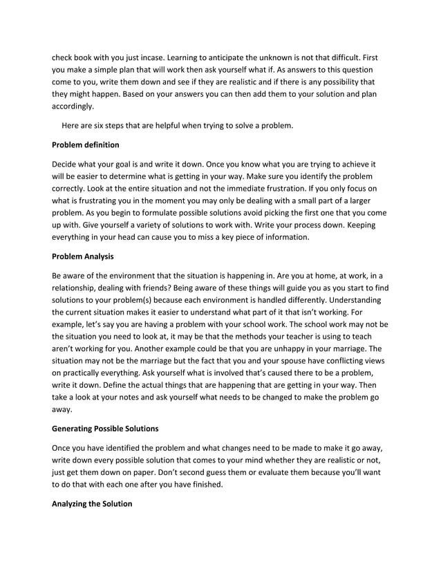 Problem solving 101 | PDF