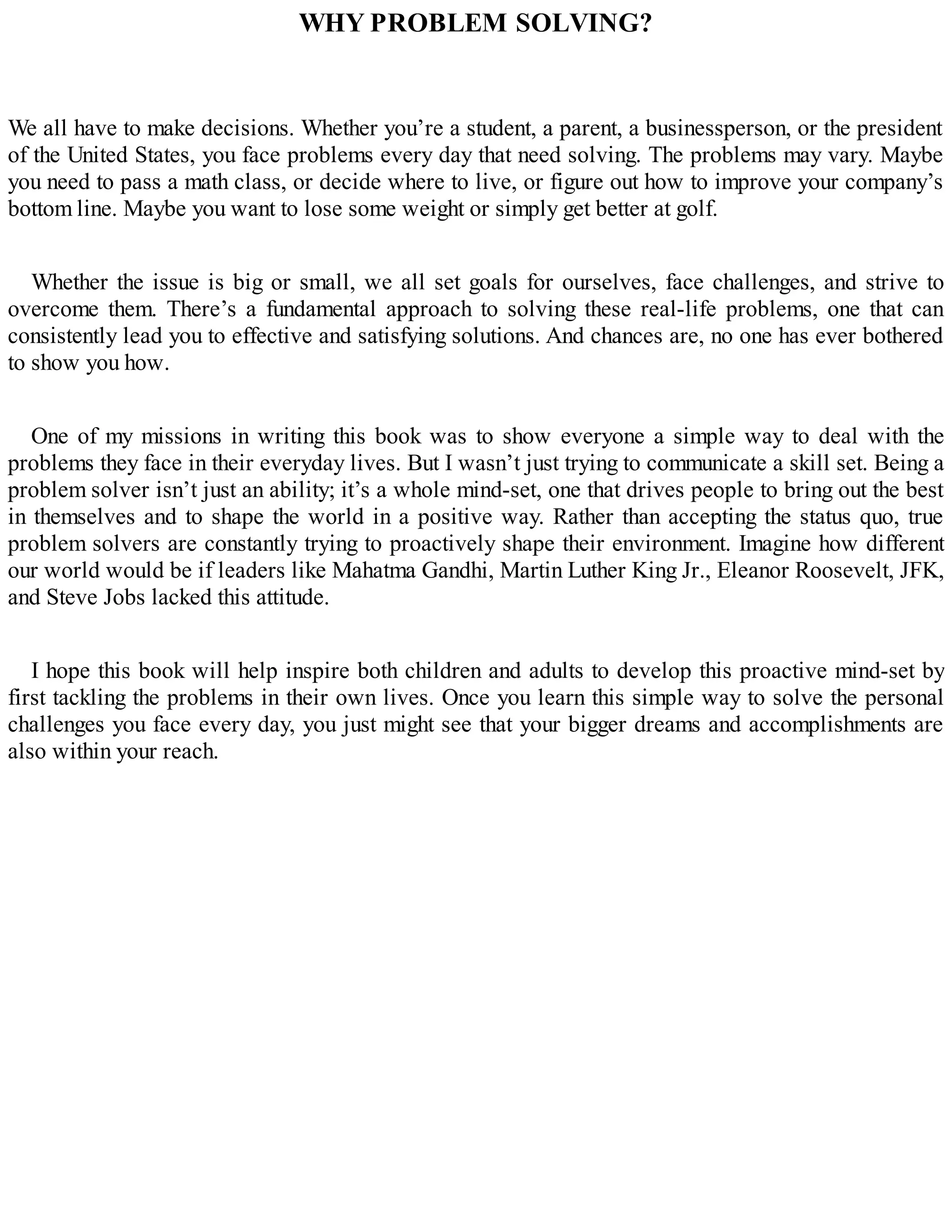 Problem solving 101: a simple book for smart people | PDF