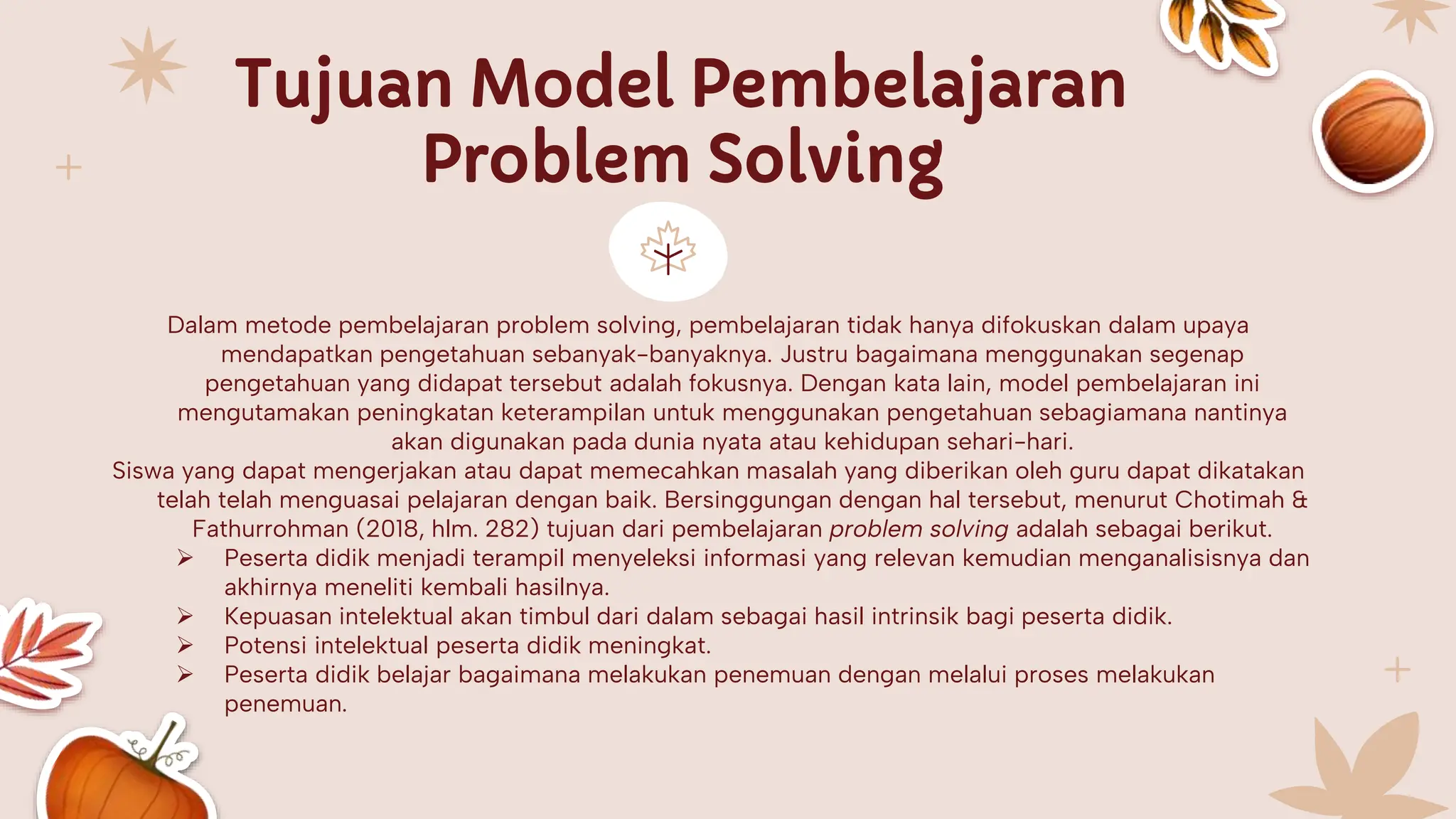 ProblemSolvingPPTKelompok Dasar Pembelajaran | PPTX
