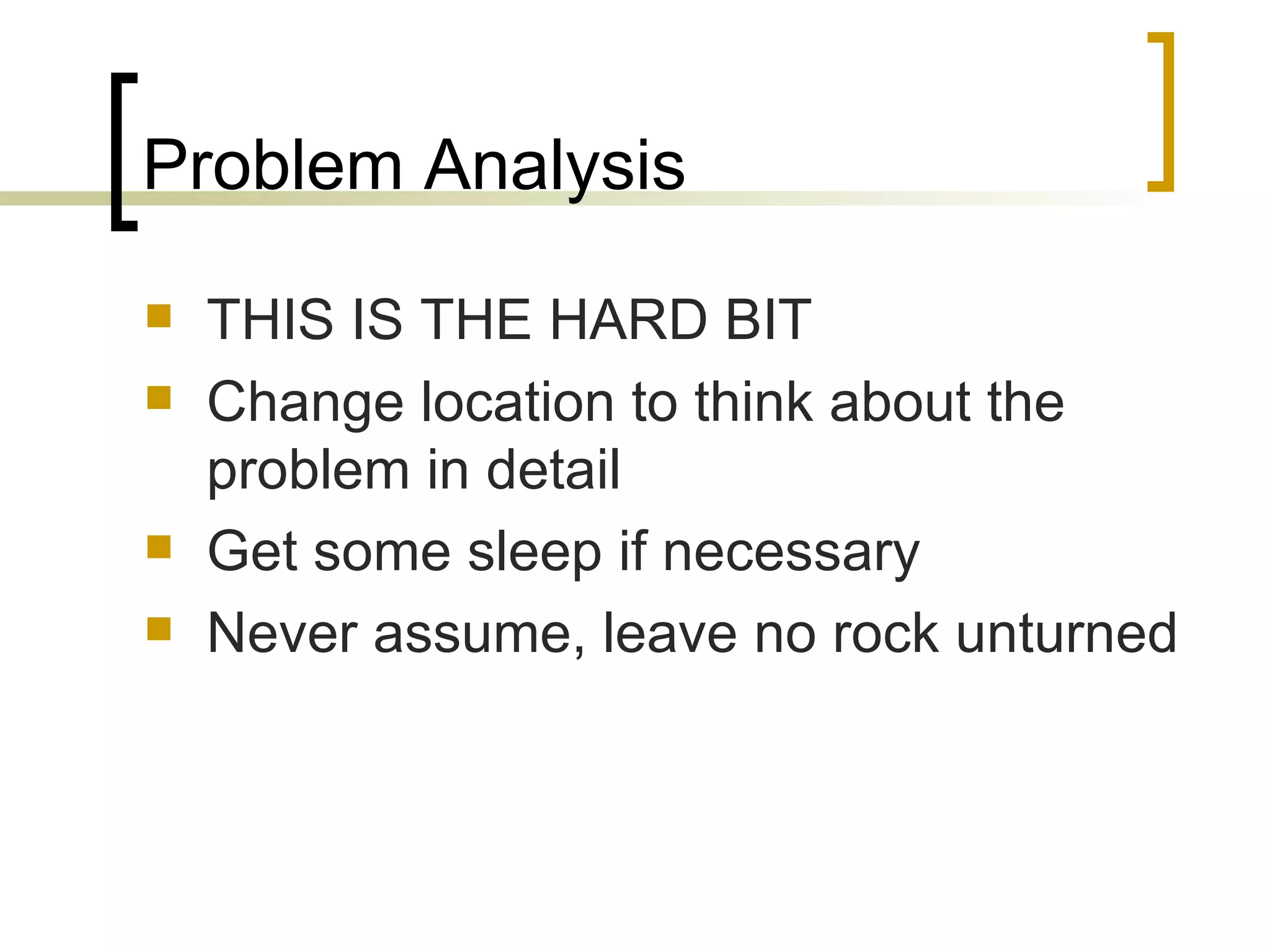 The Anatomy of Problem Solving | PPT