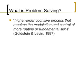 The Anatomy of Problem Solving | PPT