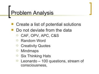 The Anatomy of Problem Solving | PPT