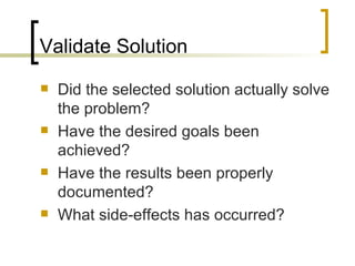 The Anatomy of Problem Solving | PPT