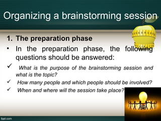 Problem solving and brainstroming | PPT